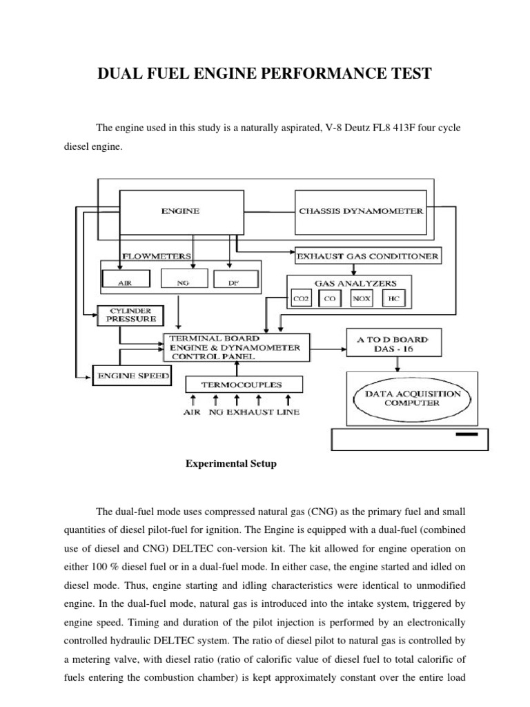 Experiment - Dual Fuel Engine | PDF | Diesel Engine | Engines