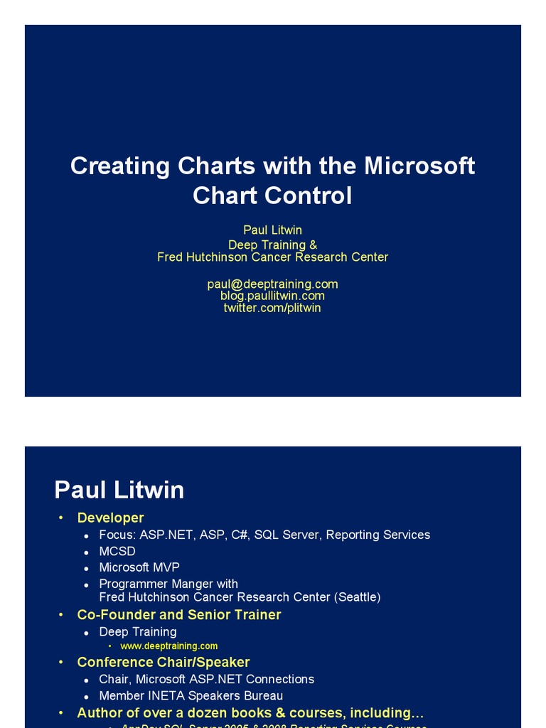 Litwin - Creating Dazzling Charts With The Microsoft Chart Control ...