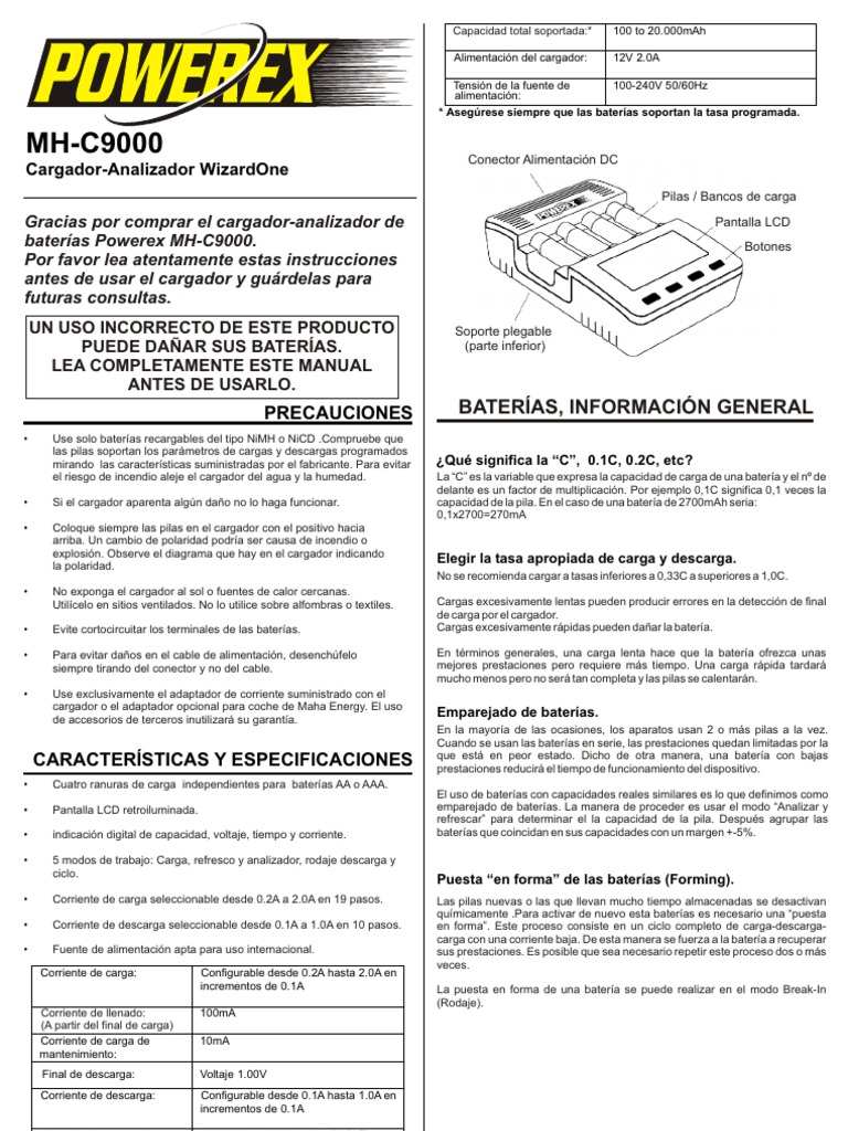 mh-c9000 Manual Es | PDF