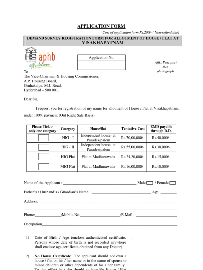 APHB Application Form | PDF | Government | Business