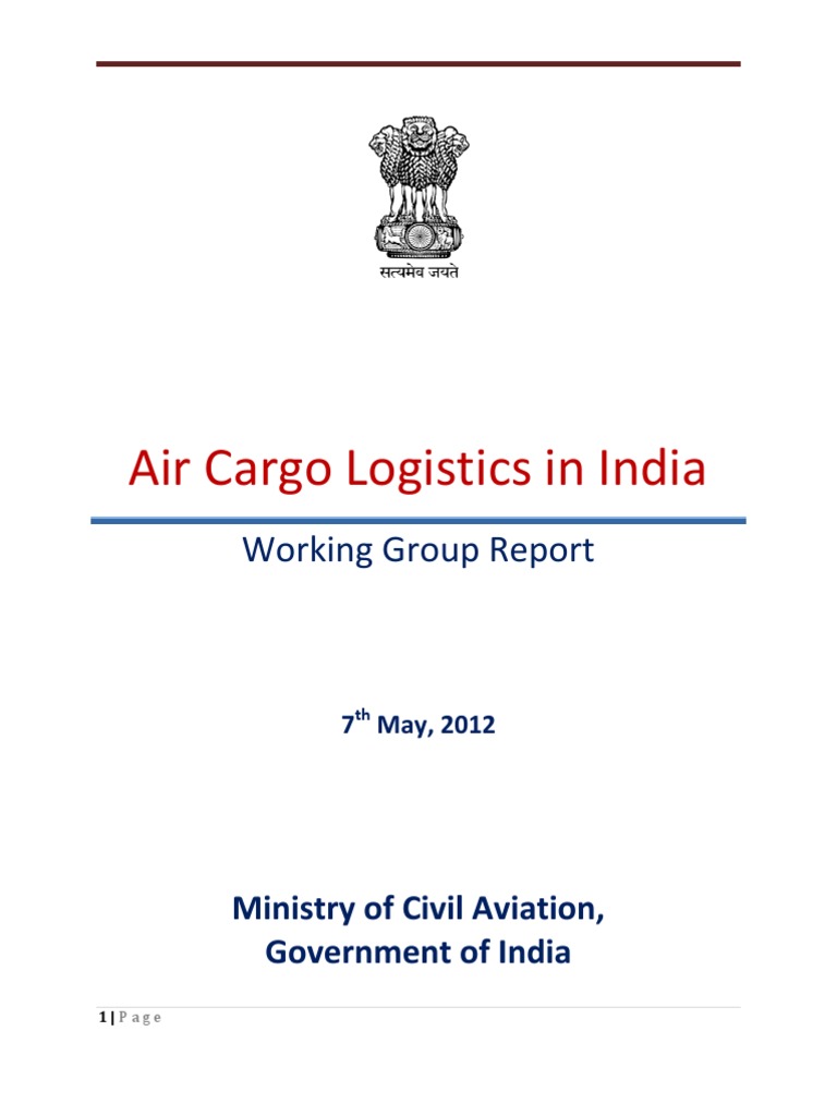Moca Working Group On Air Logistics Report | PDF | Cargo | Airlines