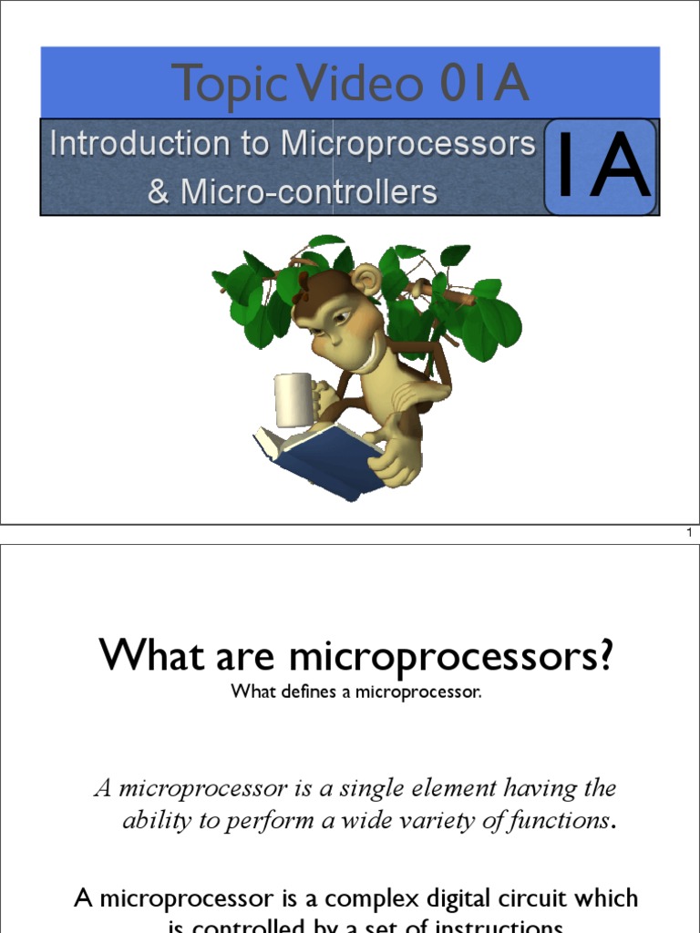 Introduction to Microprocessors & Controllers | PDF | Microcontroller ...