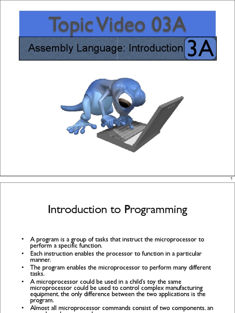Topic03A Introduction To The Assembly Language On The Freescale MC9S12X ...