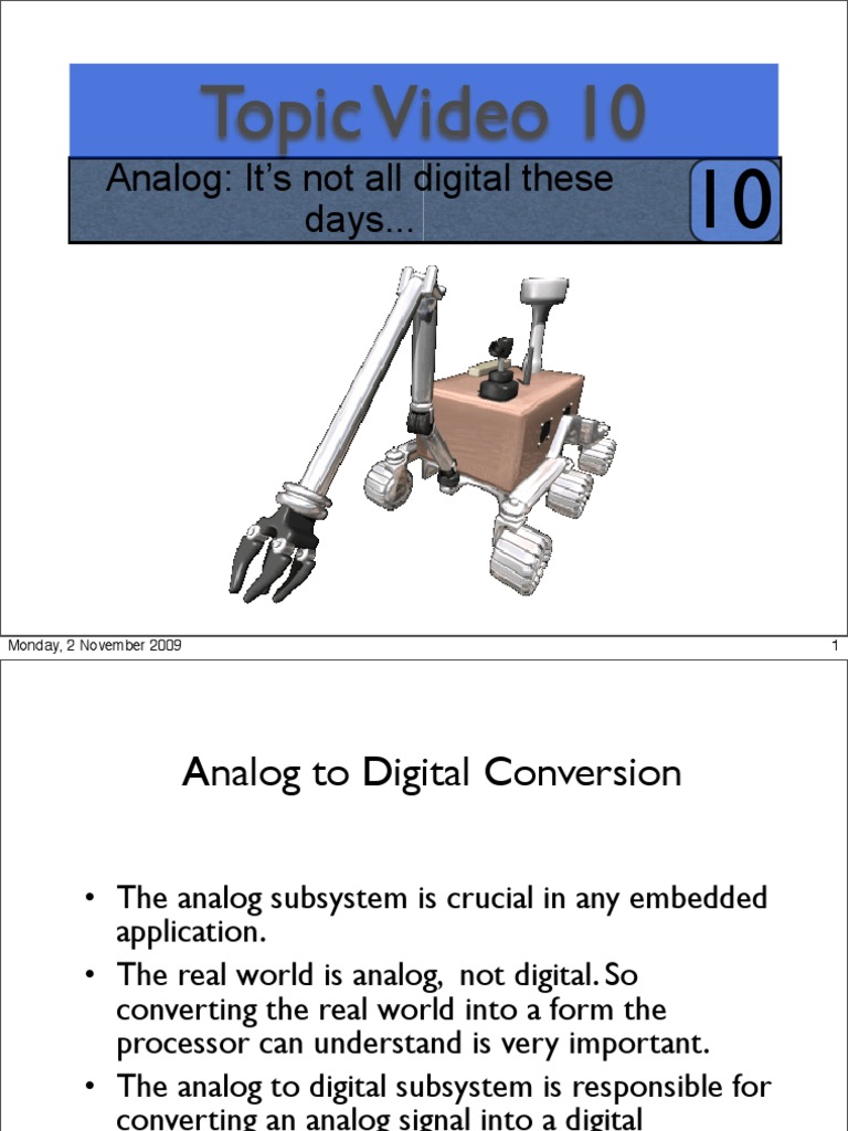 Understanding Analog to Digital Conversion | PDF | Analogue Electronics ...