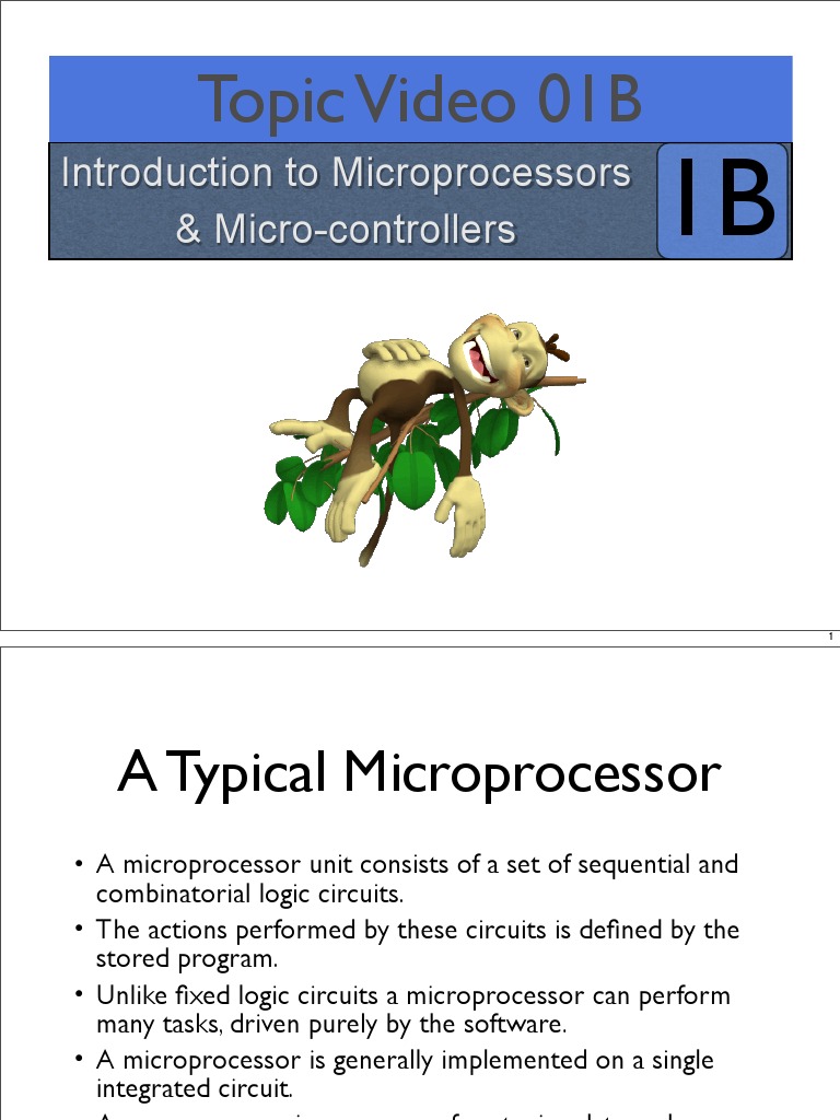 Topic01B Introdiuction To Microprocessor and MicroControllers Part 2 | PDF | Instruction Set ...