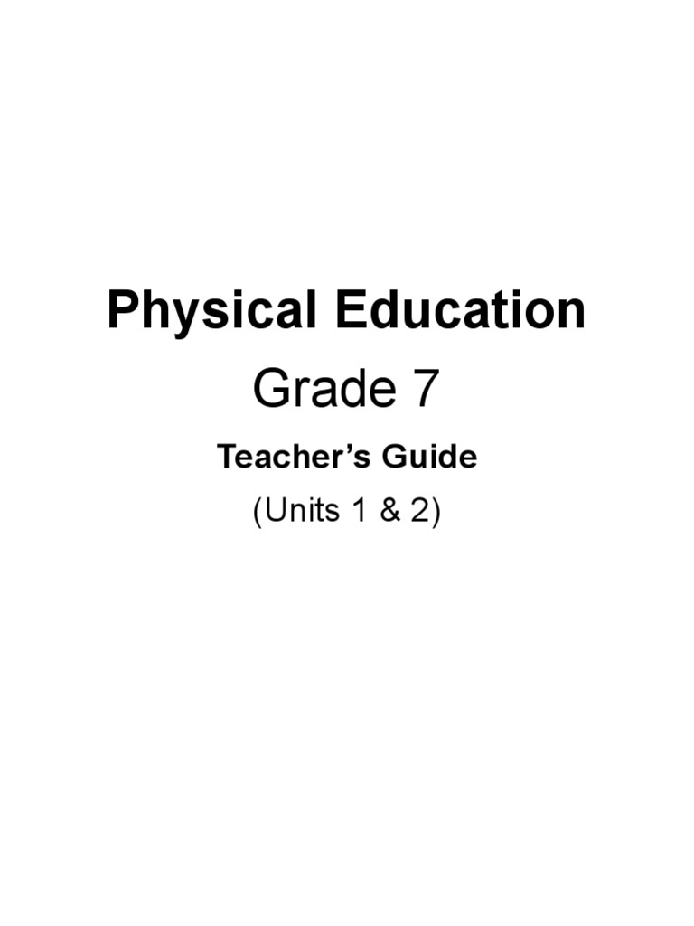 Physical Education: Grade 7 | PDF