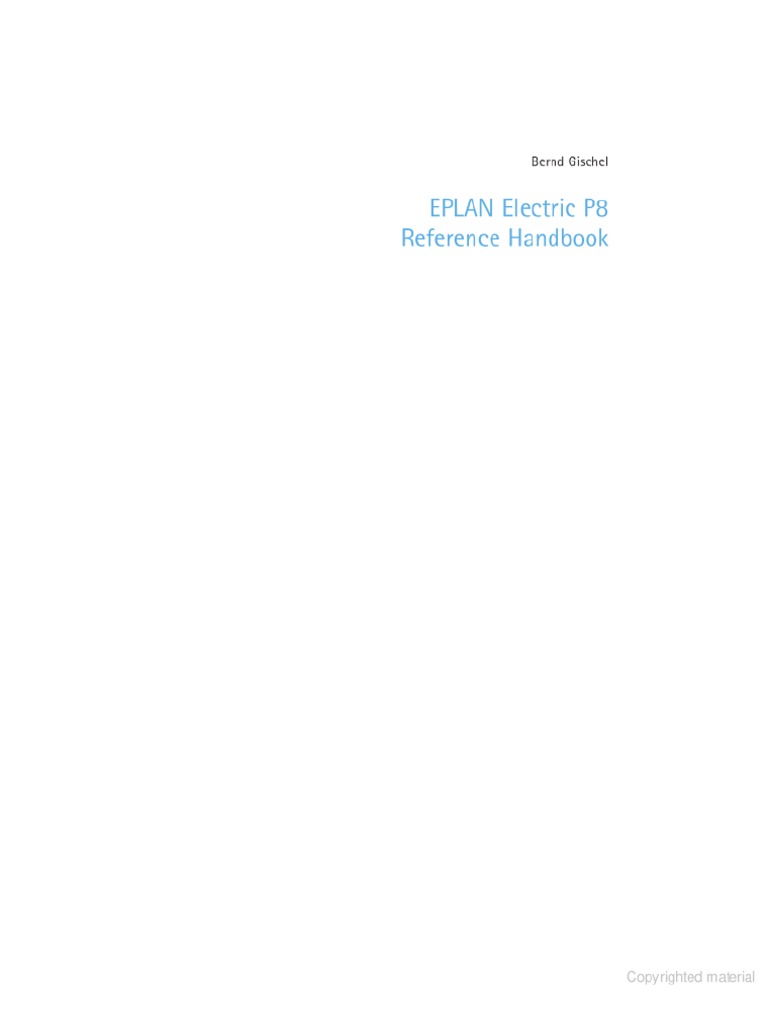 EPLAN Electric P8 Reference Handbook | PDF