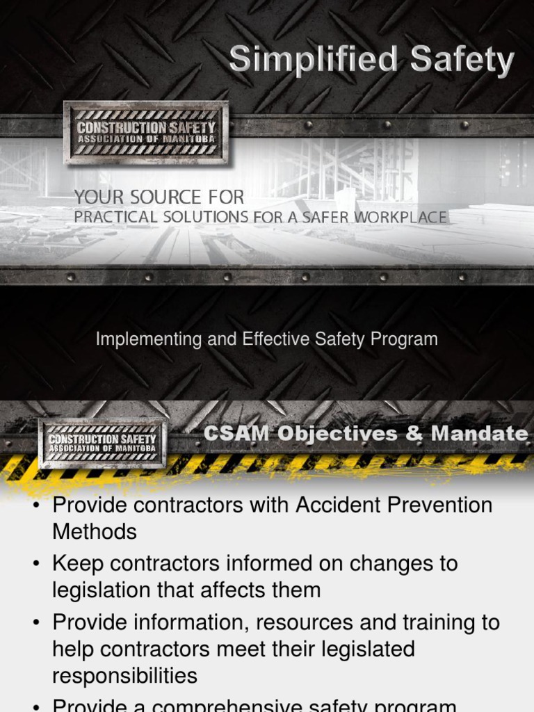Implementing and Effective Safety Program | PDF | Personal Protective ...