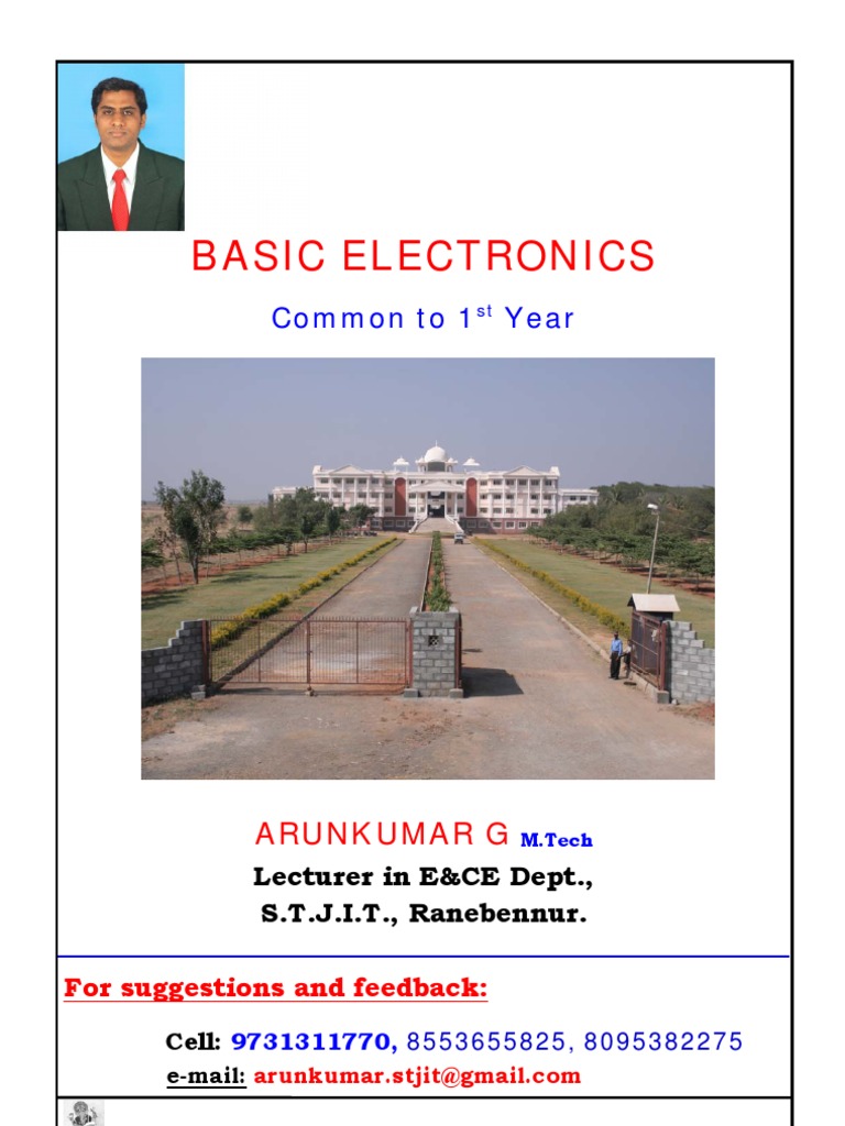 Basic Electronics | PDF | Science & Mathematics