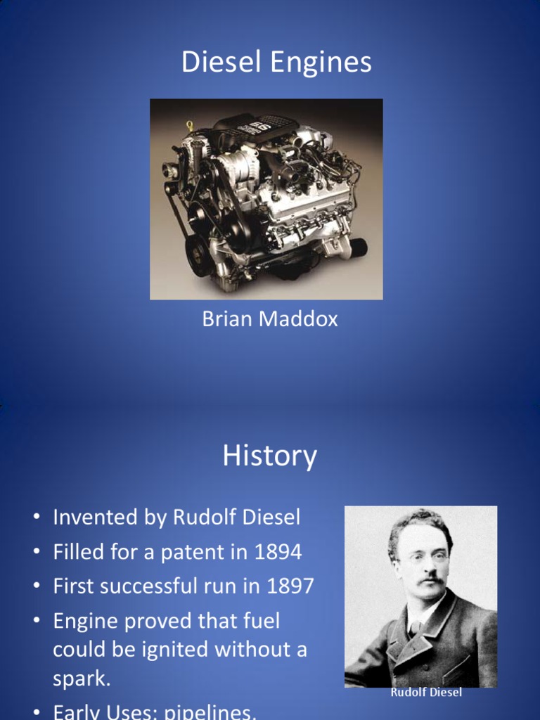 Overview of Diesel Engine History and Features | PDF | Business | Home ...