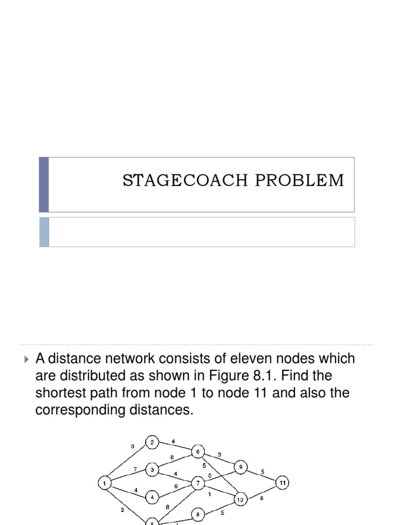Stagecoach Problem | PDF