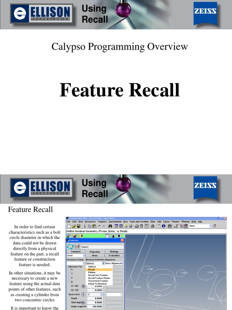 Feature Recall: Calypso Programming Overview | PDF | Teaching Mathematics | Business