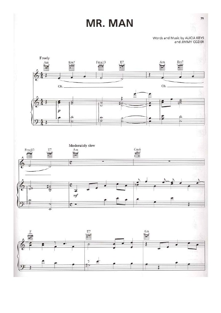 Alicia Keys MR Man | PDF