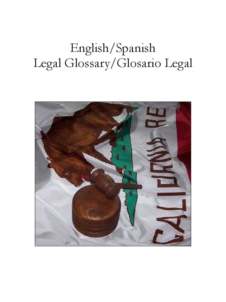 Spanish Legal Glossary | PDF | Appeal | Bail