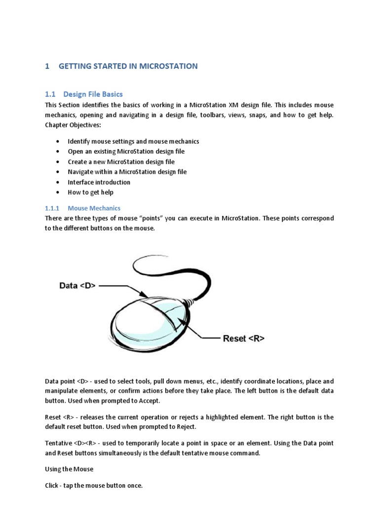 Getting Started in MicroStation | PDF | Cartesian Coordinate System ...