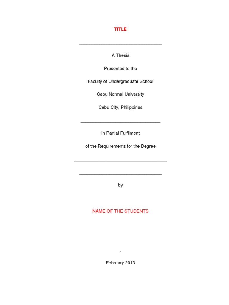 Thesis Format | PDF | Abstract (Summary) | Thesis