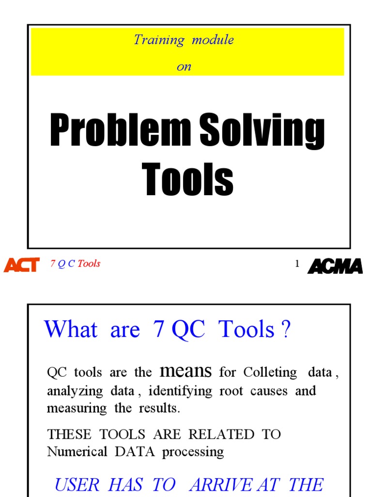 Problem Solving Tools: Training Module On | PDF | Causality | Scatter Plot