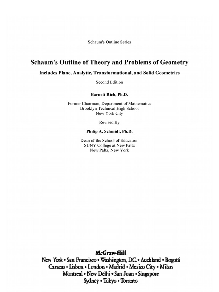 Schaum's Outline of Geometry | PDF