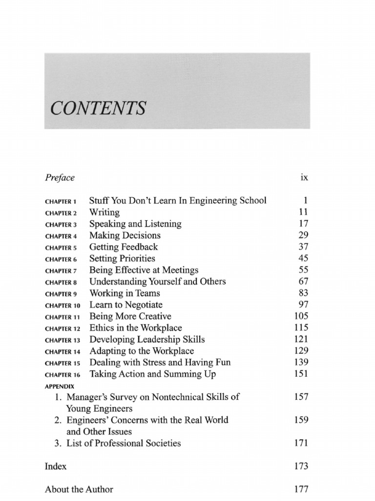 Essential Skills for Engineers | PDF