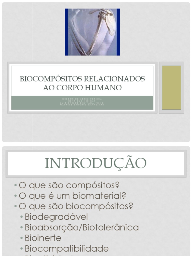 Seminário de Biocompósitos | PDF | Material composto | Odontologia