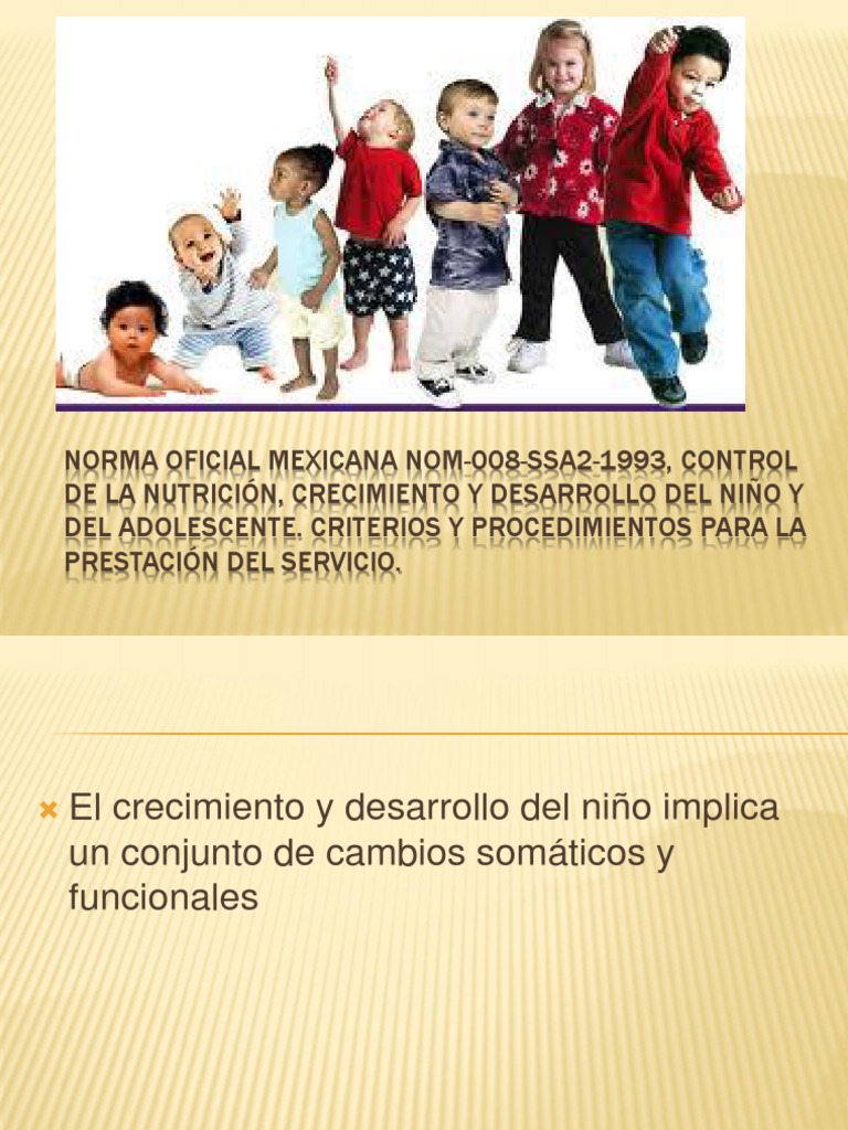 NORMA Oficial Mexicana NOM 008 SSA2 1993 | PDF | Nutrición | Dieta y ...