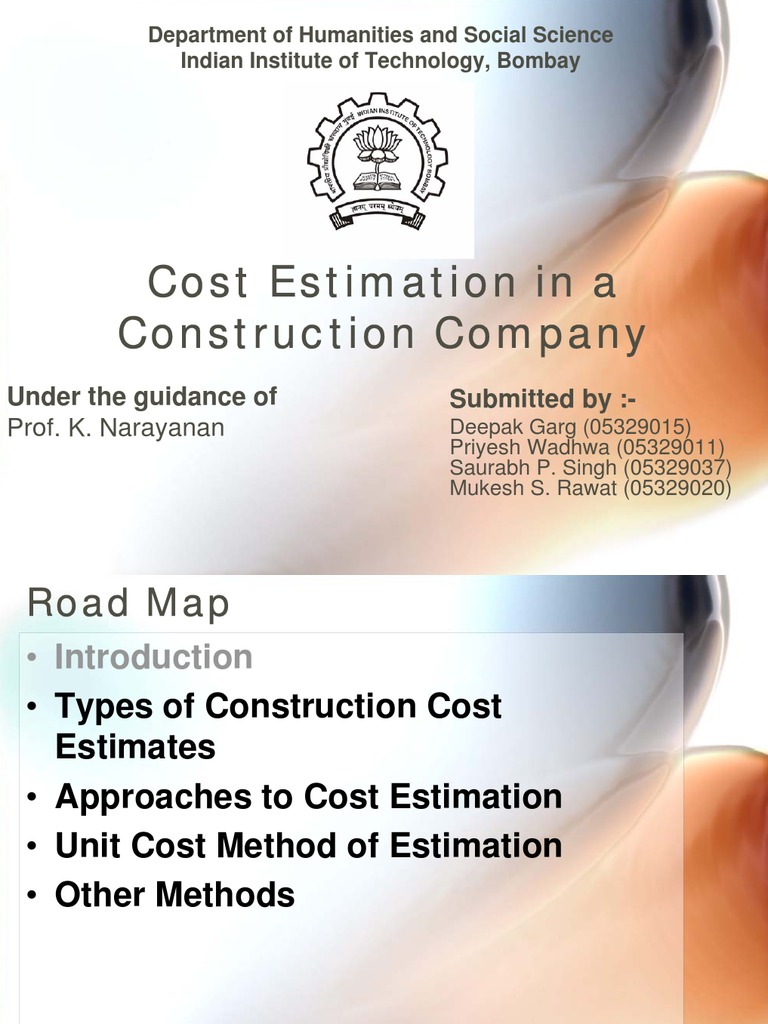 Presentation - Cost Estimation | PDF