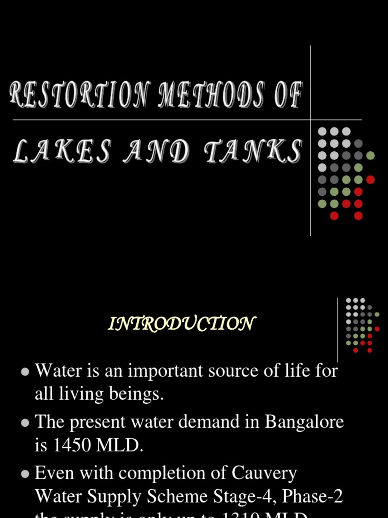 Lake Restoration and Conservation Guide | PDF | Lake | Environmentalism