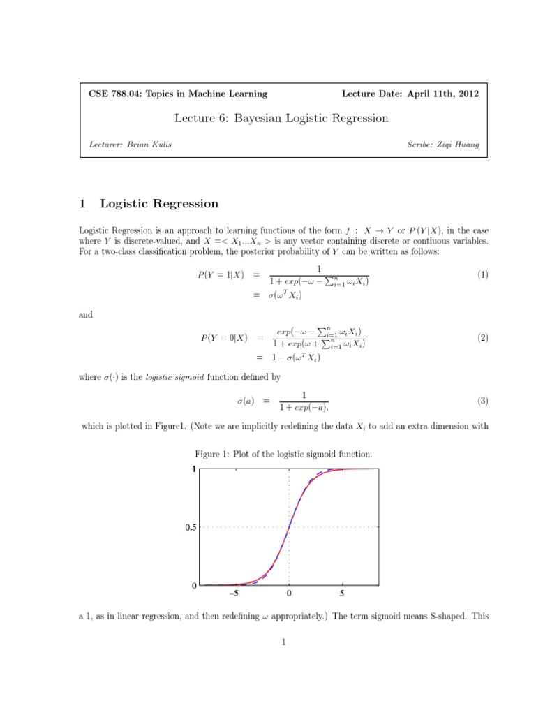 Logit Regression | PDF | Normal Distribution | Logistic Function