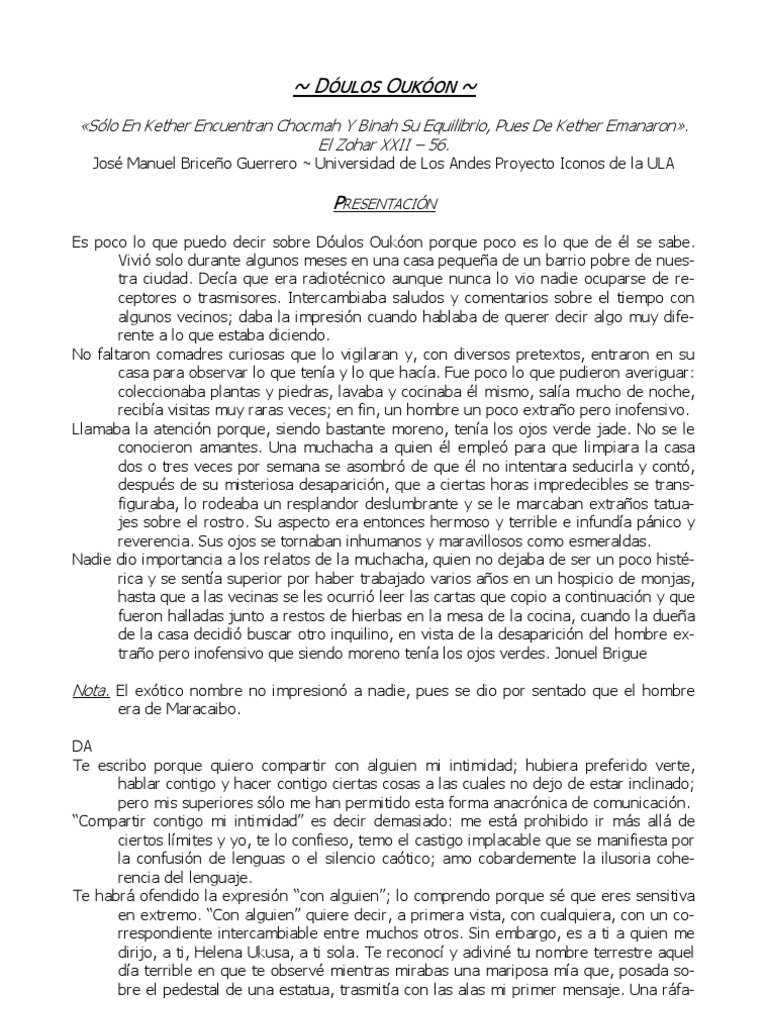 Dóulos Oukóon | PDF | Tierra | Universo