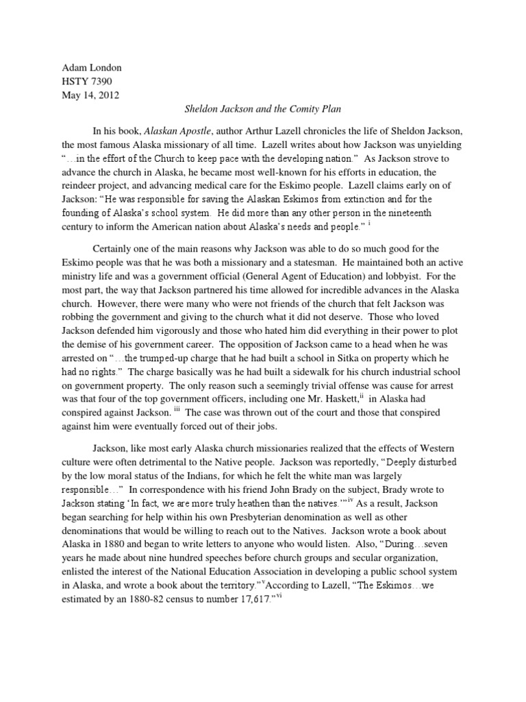 Sheldon Jackson's Alaskan Mission Efforts | PDF | Protestant | Methodist