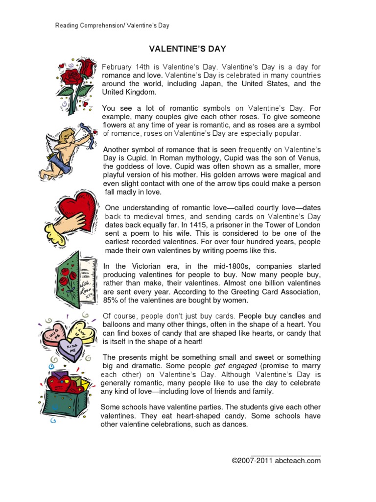 Reading Valentine Day | PDF | Valentine's Day | Cupid