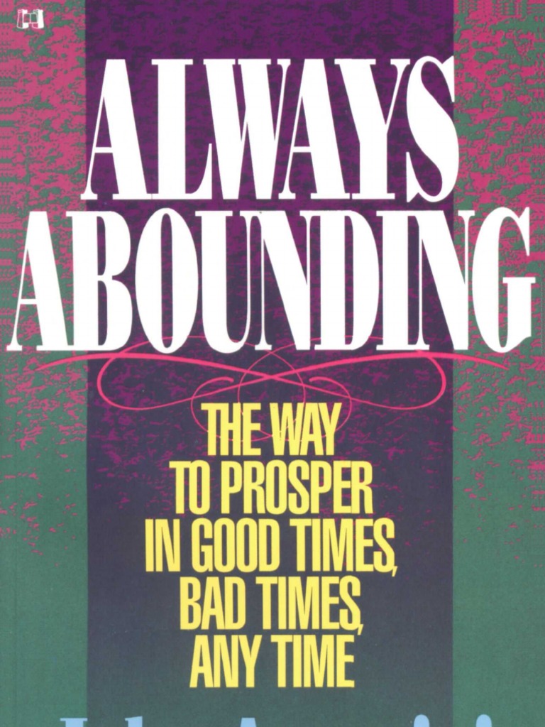 Always Abounding - John Avanzini | PDF | Tithe | King James Version