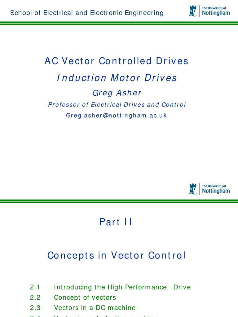 AC Vector Drives 2 Concepts | PDF | Servomechanism | Rotation Around A ...
