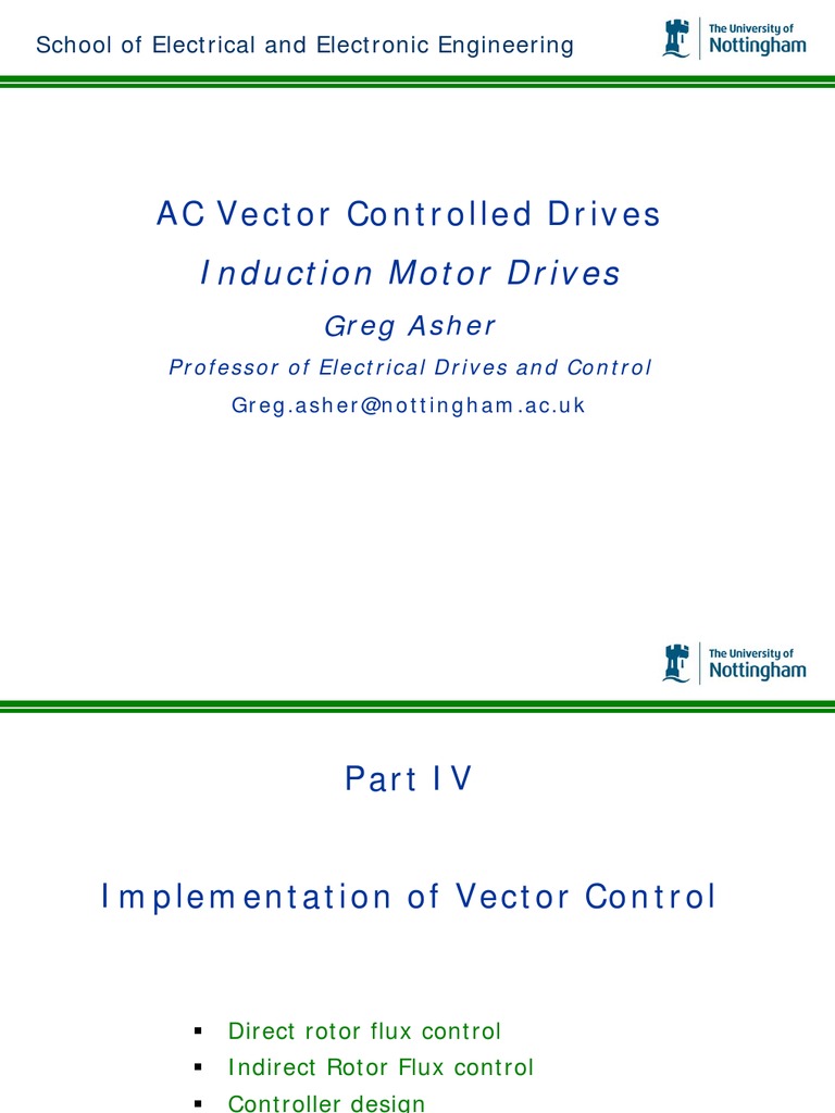 AC Vector Drives 4 Implementation | PDF | Physical Quantities ...