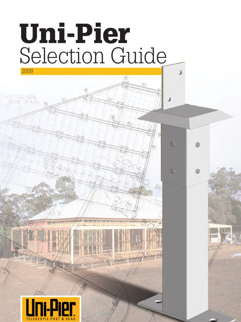 Unipier Selection Guide | PDF | Roof | Screw