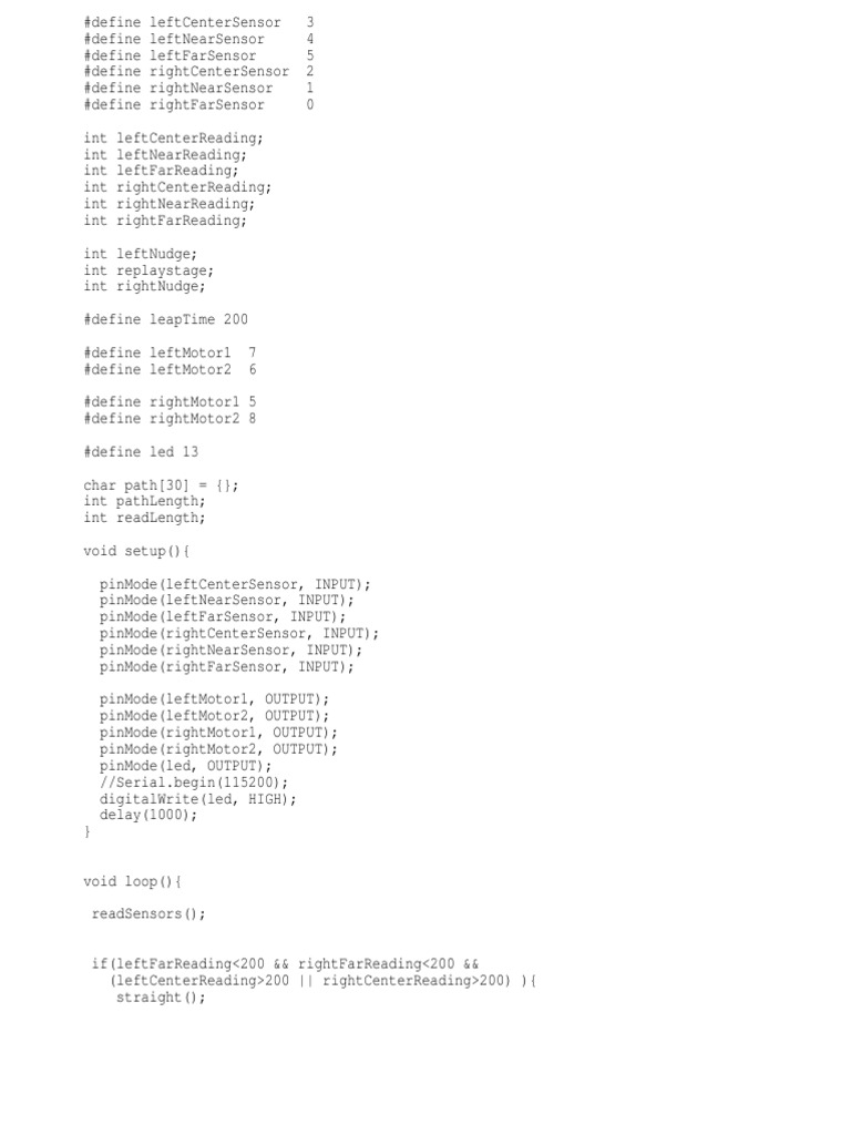 Line Maze Solving Robot | PDF | Electrical Engineering | Computer Engineering