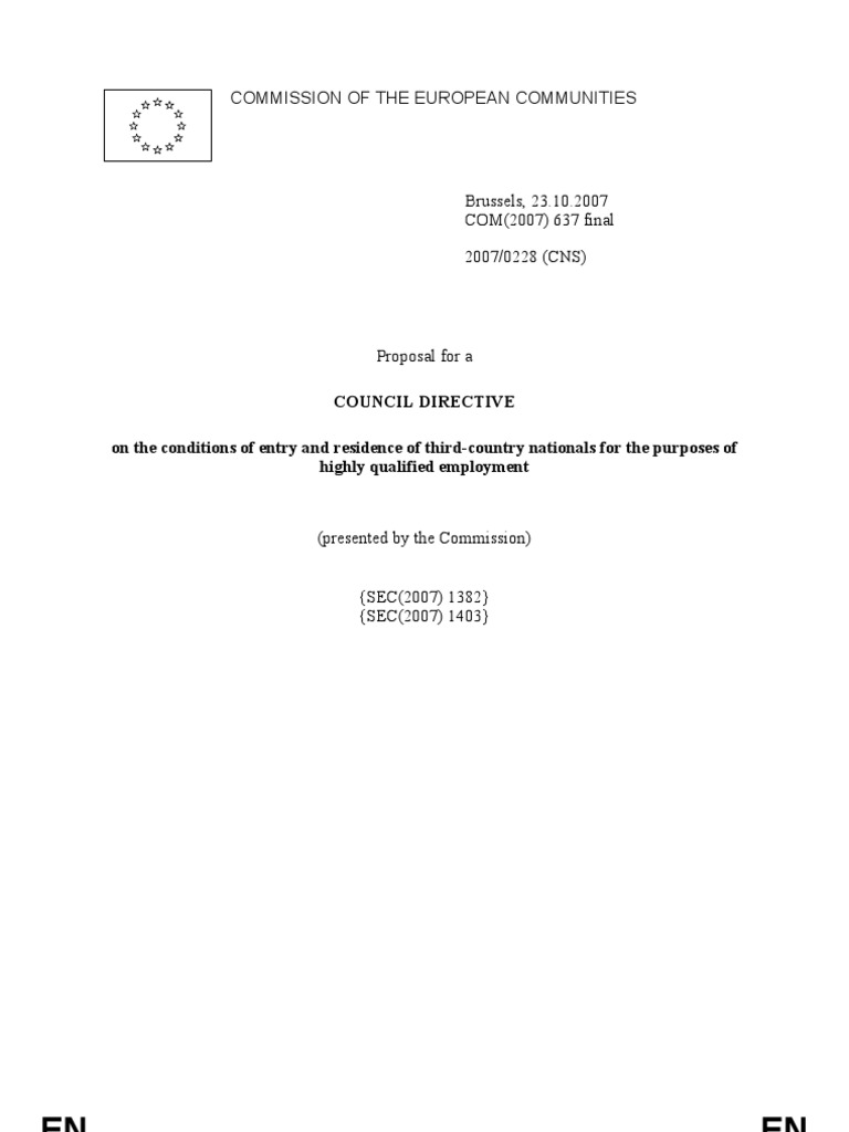 EN EN: Commission of The European Communities | Download Free PDF ...