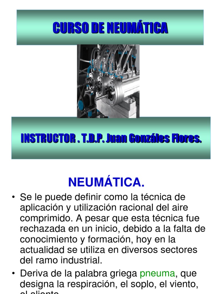 Curso de Neumatica I-Parte A | PDF | Compresor de gas | Gases