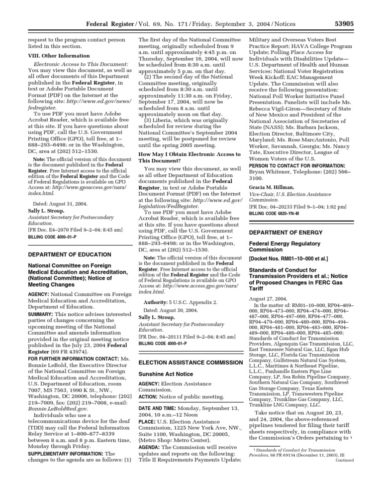 Description: Tags: 090304d | PDF | Federal Register | Government
