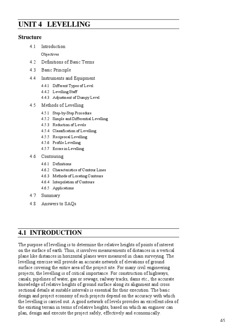 Understanding Levelling in Surveying | PDF | Contour Line | Surveying