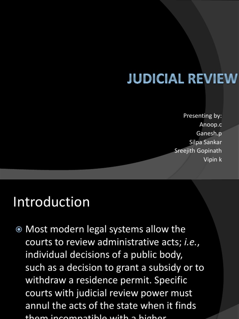 Judicial Review | PDF | Judicial Review | Judiciaries