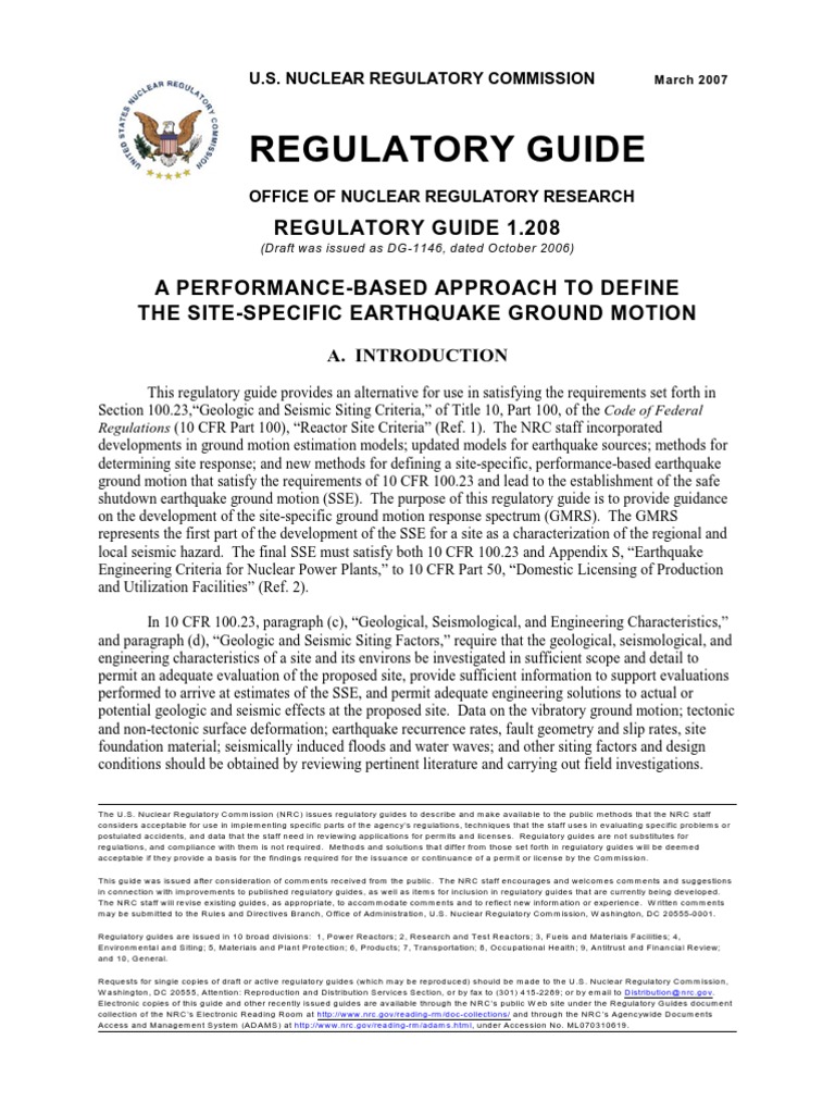 regulatory-guide-1-208-pdf-seismology-earthquakes