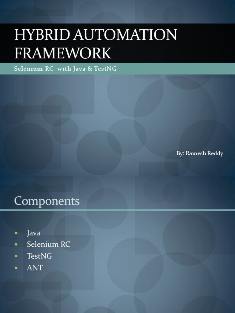 Hybrid Framework Development With Selenium | PDF