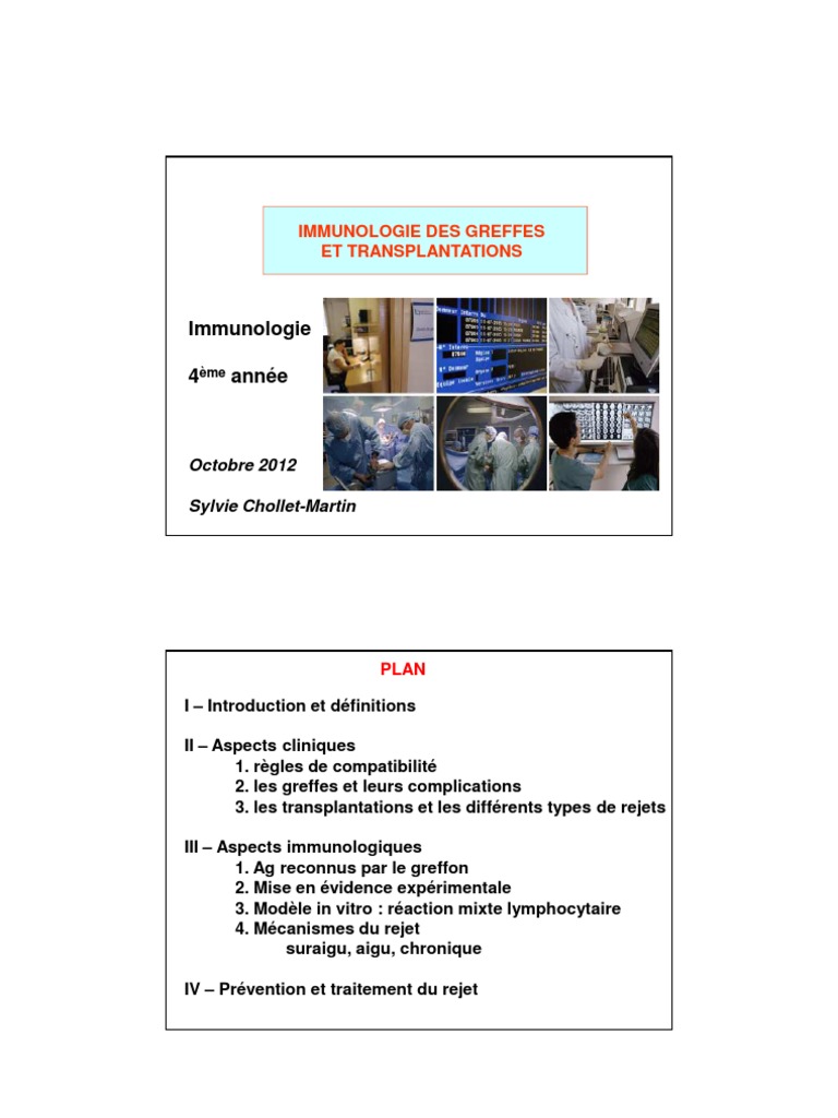 6-Greffe Et Transplantation | PDF | Greffe d'organe | Rejet de greffe
