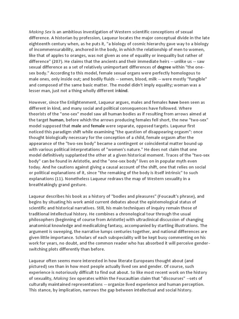 Making Sex Download Free Pdf Michel Foucault Epistemology