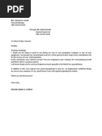 Turnover Letter | PDF