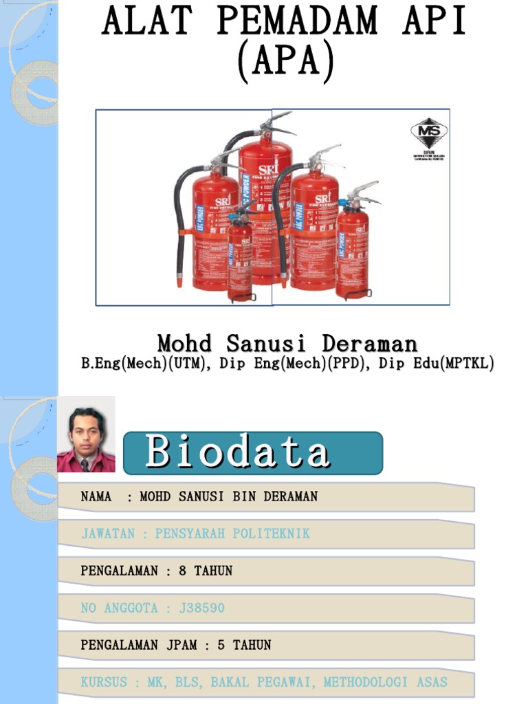 Alat Pemadam API (Fire Extinguisher) | PDF