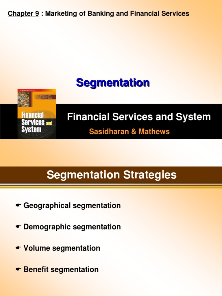 Segmentation: Financial Services and System | PDF | Career & Growth ...