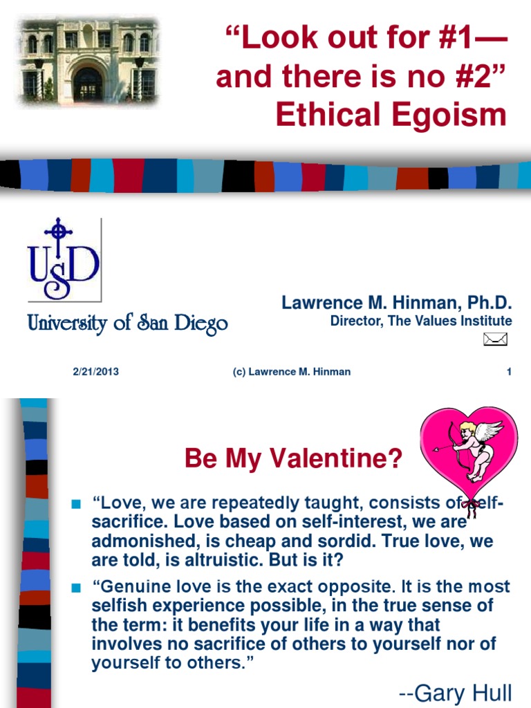 Ethical Egoism (PPT) | Altruism | Propositional Attitudes