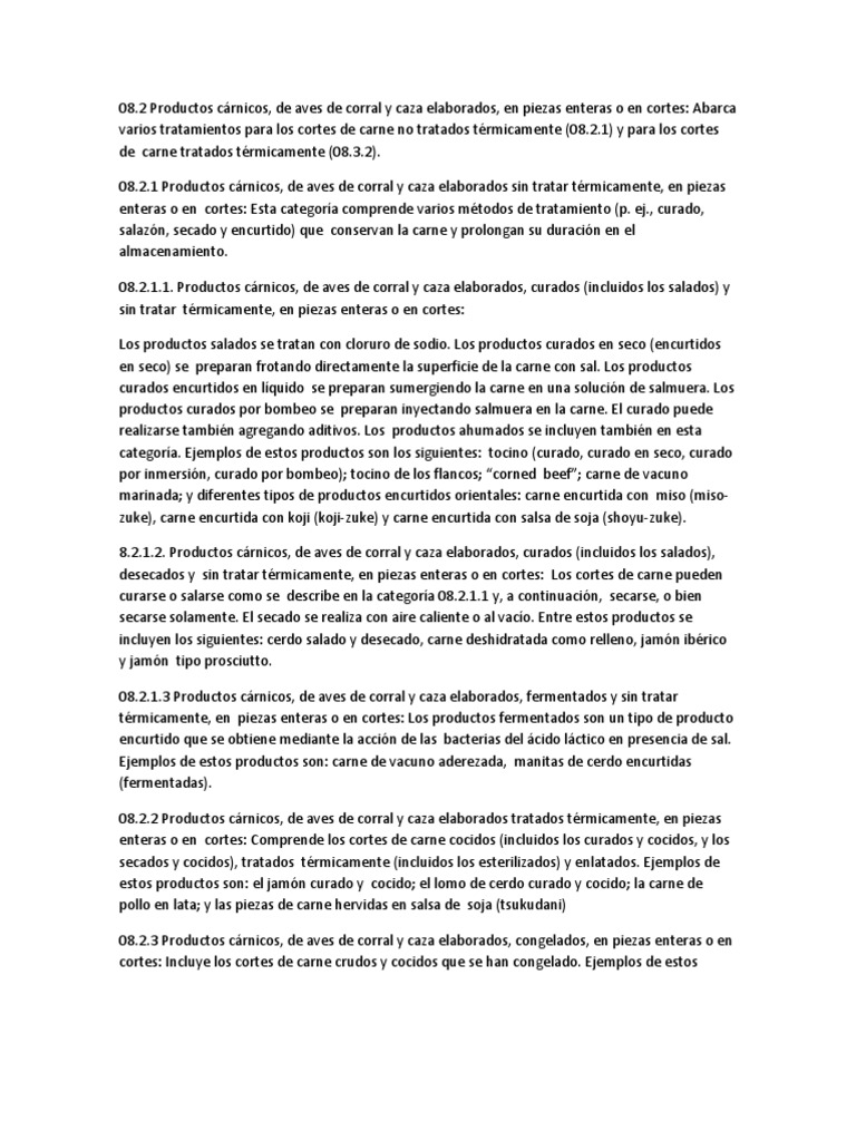 Aditivos en Carnes | PDF | Carne molida | Carne